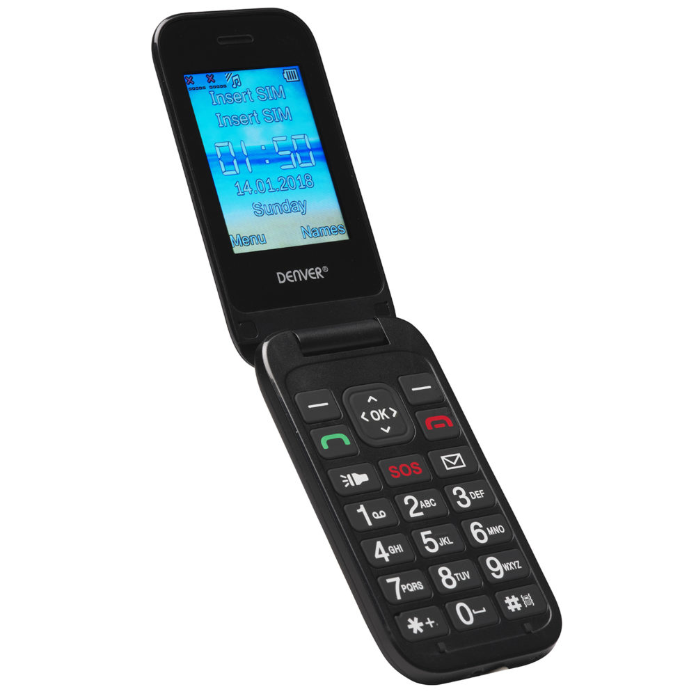 Denver BAS-24200M Big Button Elderly Senior Easy To Use Unlocked Mobile ...