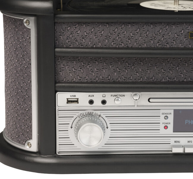 Denver MRD-51BT Record Player With Speakers - CD Player/DAB Radio/FM ...