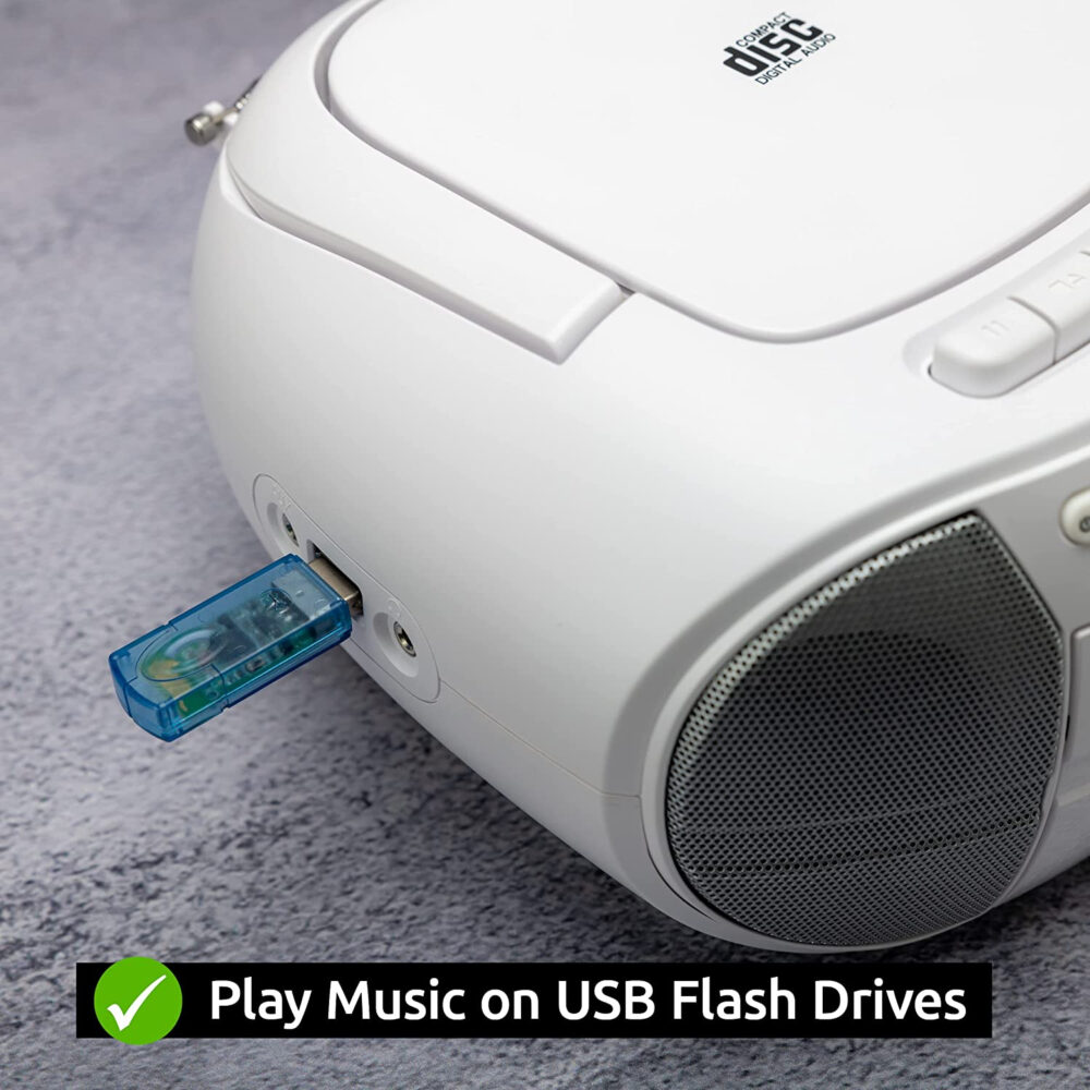 Denver TDC-280 DAB Portable CD Player And Cassette Player Boombox, CD ...
